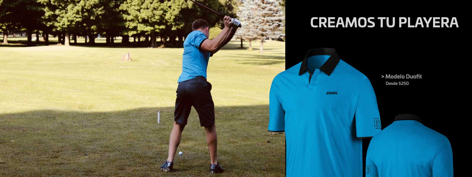 Playeras para Golf | Camisetas livianas y frescas | Personalizables